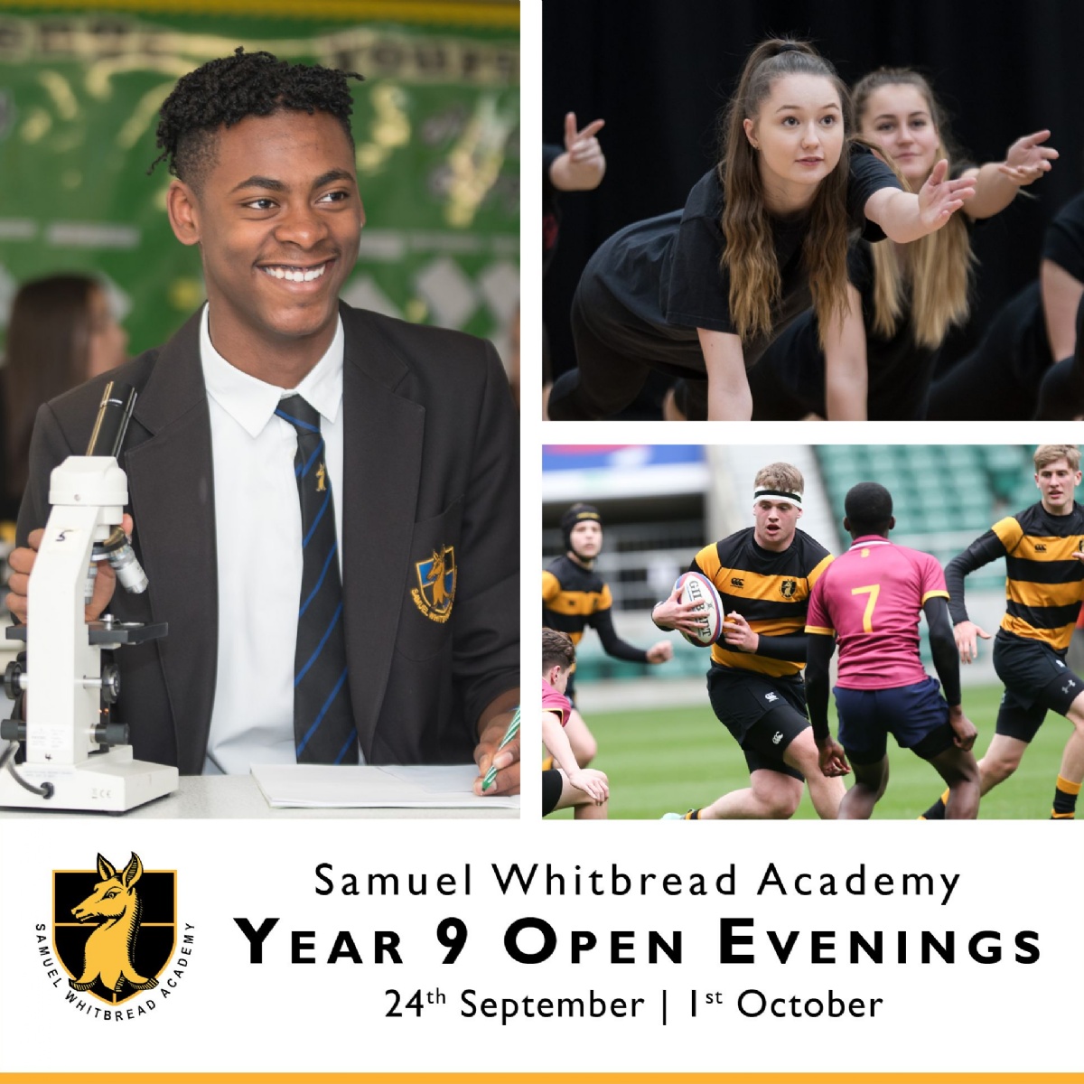Samuel Whitbread Academy - Year 8 - 9 Open Evenings